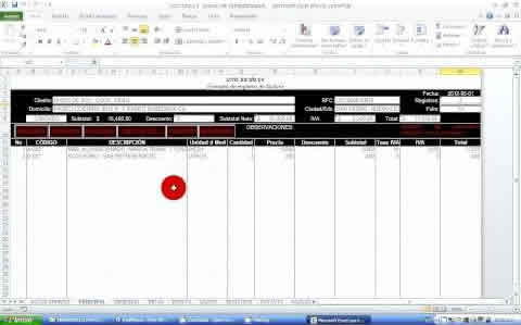 Sistema de facturación en excel | Excel Contable