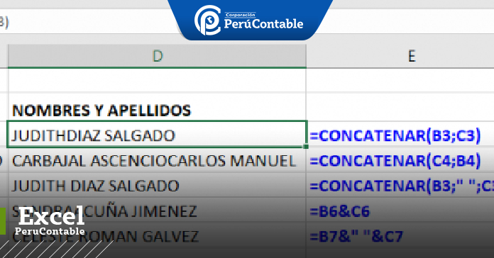 ¿CÓMO CONCATENAR DATOS EN EXCEL? | Excel Contable