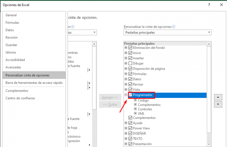 HABILITAR LA PESTAÑA PROGRAMADOR O DESARROLLADOR EN EXCEL | Excel Contable