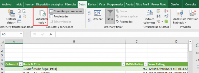 IMPORTAR DATOS DE UNA PÁGINA WEB A EXCEL | Excel Contable