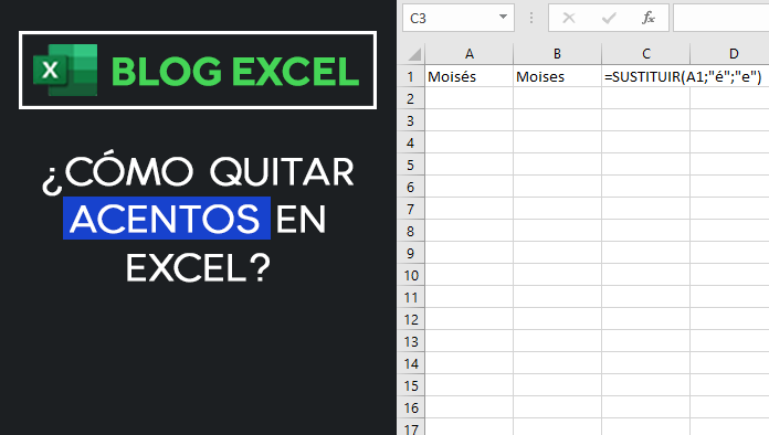 ¿CÓMO QUITAR ACENTOS EN EXCEL? | Excel Contable