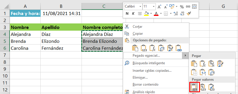 CONVERTIR FÓRMULAS A VALORES EN EXCEL | Excel Contable CONVERTIR FÓRMULAS A VALORES EN EXCEL | Excel Contable