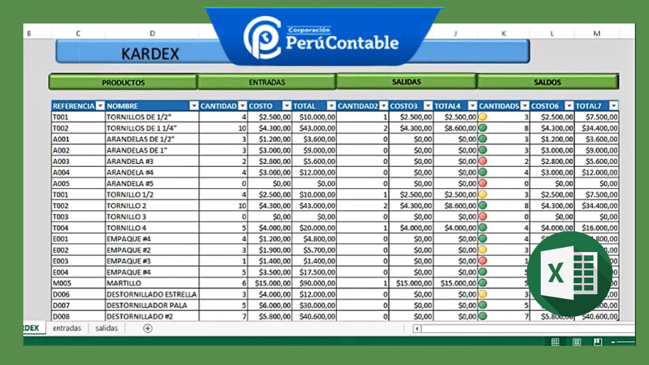 Macro de Excel para el Control de Stock y Kardex Valorizado: Descárgalo e Impleméntalo! | Excel ...