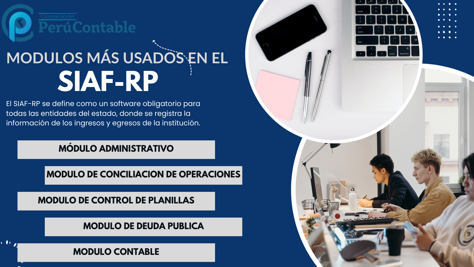 SIAF-RP: Módulos dentro del sistema | Gubernamental