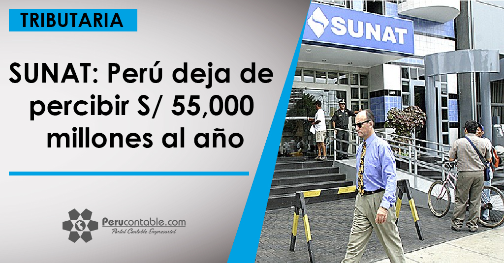 SUNAT: Perú deja de percibir S/ 55,000 millones al año | Tributación