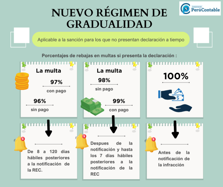 Nuevo régimen de gradualidad por no declarar dentro del plazo ...